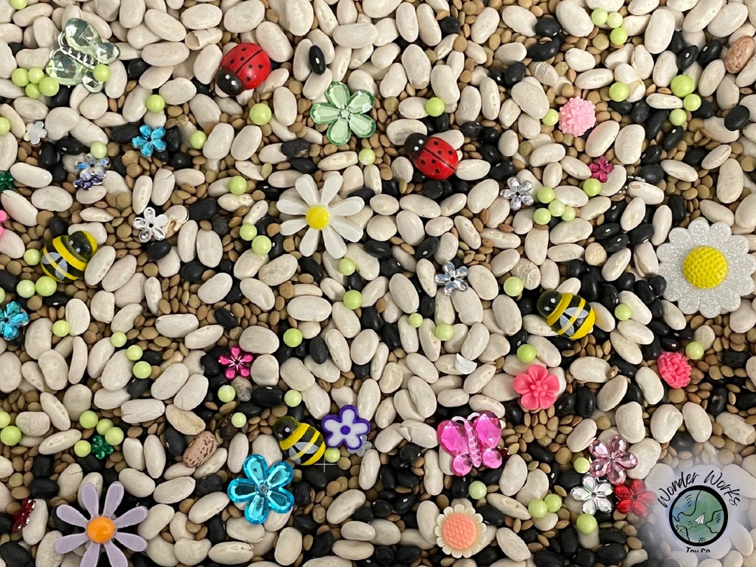 Spring Sensory Bin Filler, Sensory Bin Base, Montessori Bin Base, Open ...