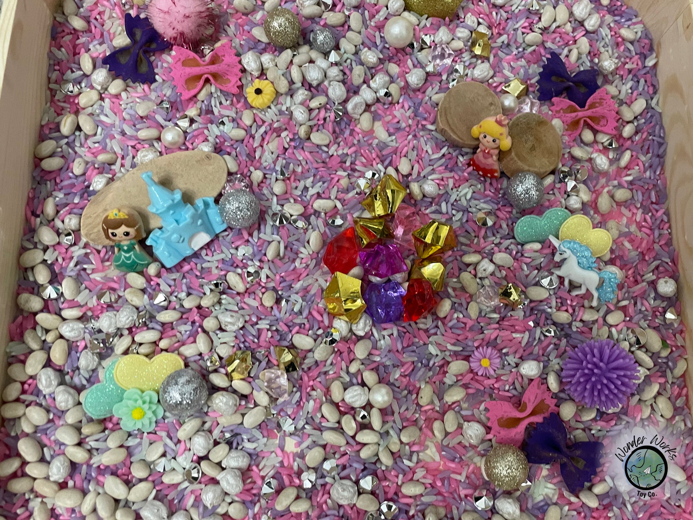 Princess Sensory Bin Kit, Castle Sensory Bin, Royal Princess Montessori ...