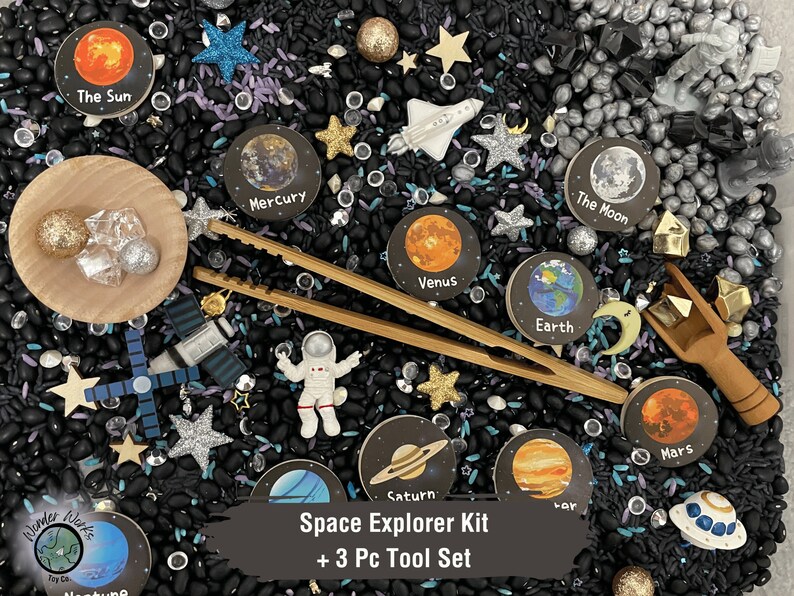 Space Explorer Sensory Bin Kit, Solar System Sensory Bin, Outer Space ...