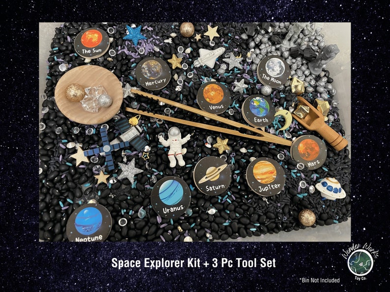 Space Explorer Sensory Bin Kit, Solar System Sensory Bin, Outer Space ...