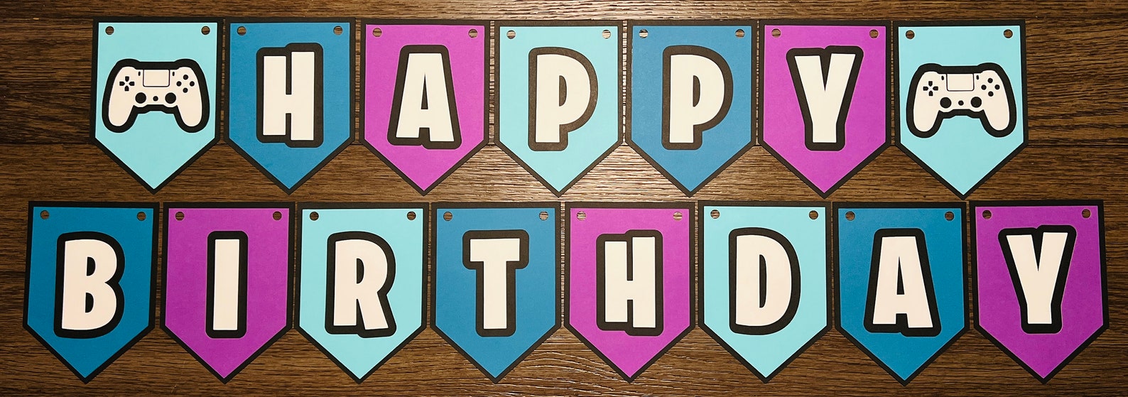 Gaming, Gamer Girl Birthday Banner, Gamer Boy Birthday Banner, Video ...