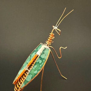 Med. Green Mottled Praying Mantis - Etsy