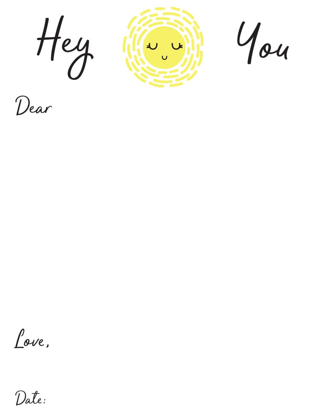 Kids Mail Kits, Kids Stationery, Digital Download, Summer Activity for ...