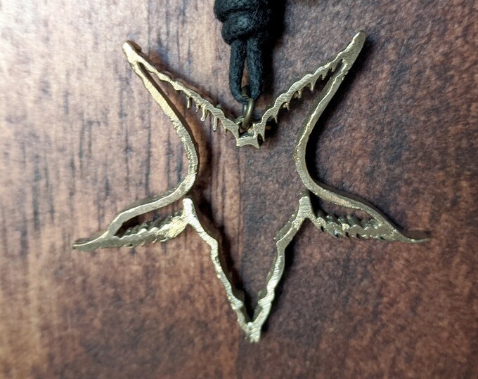 Baphomet Outline Pendant Necklace - Etsy