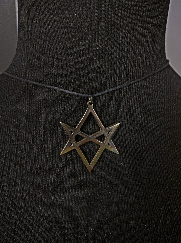 Thelema Unicursal Hexagram Pendant Necklace - Etsy UK