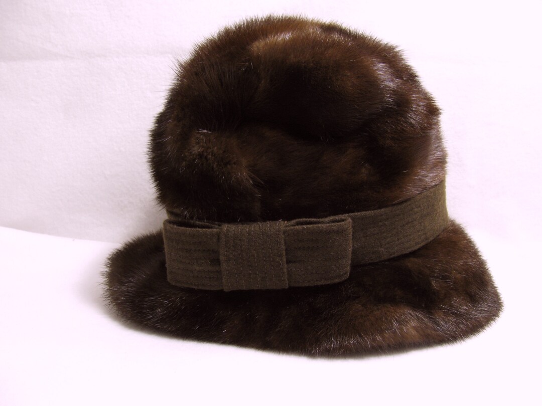 Genuine Flapper Hat 40's Hat Mid Century Hat GENUINE MINK Hat FLAPPER ...