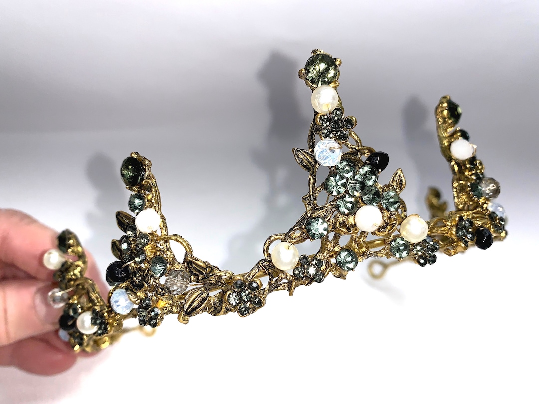 ANTIQUED Gold Crown TWIG FAIRY Crown Elf Crown Witcher Crown - Etsy