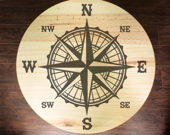 Compass End Table | Etsy