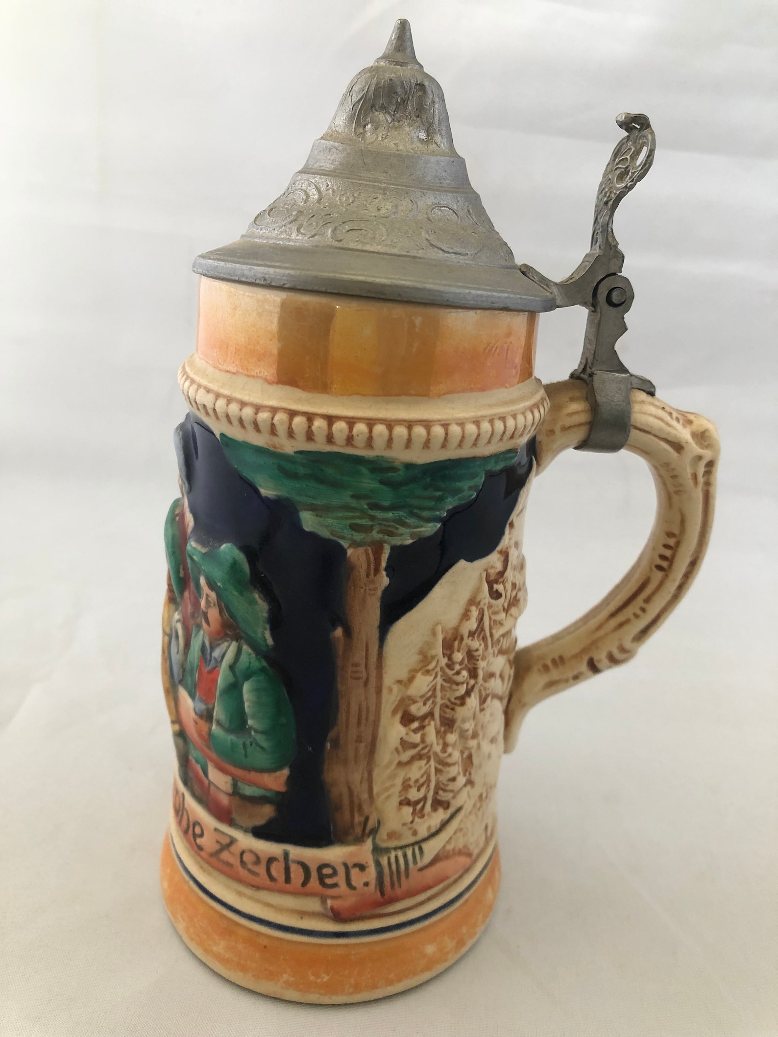 Beer Stein With Pewter Lid, Made in West Germany, Vintage Bar Mugs ...