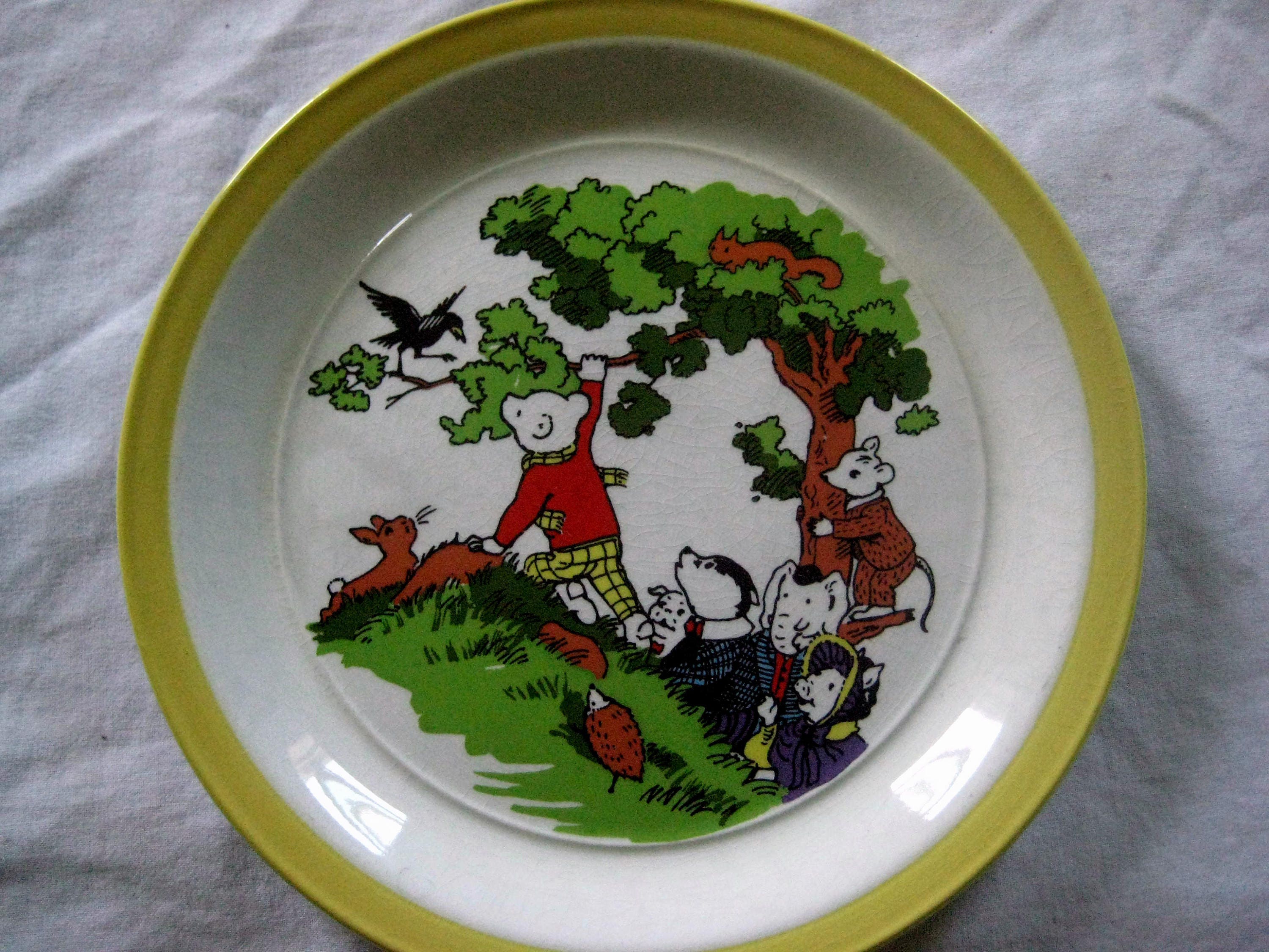 Barratts of Staffordshire England Decorative Plate, Forest Animals ...