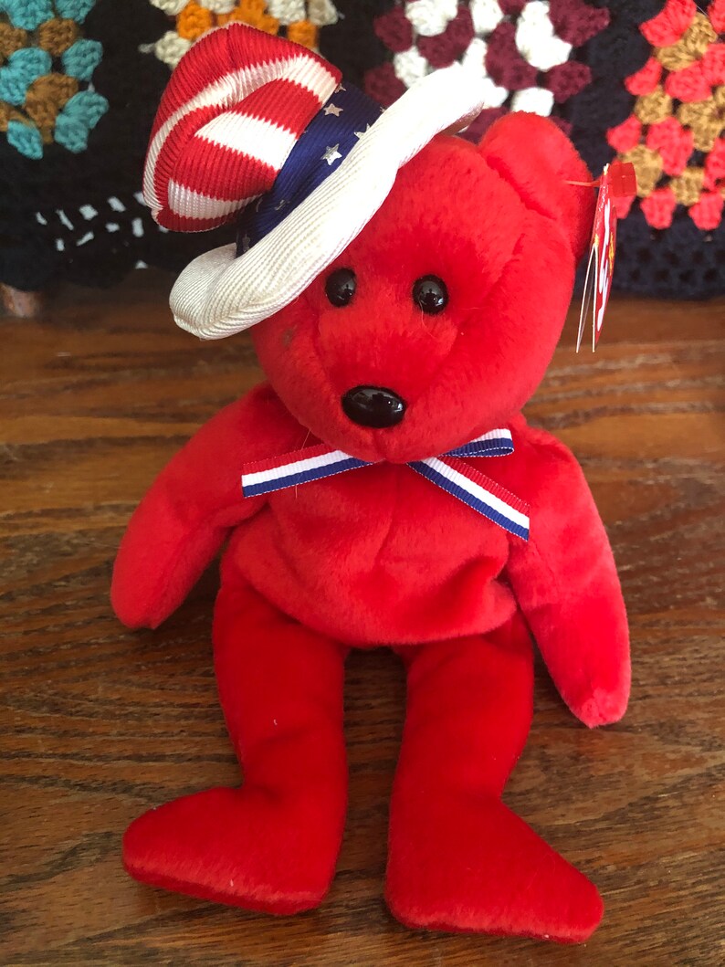 TY Beanie Babies USA Patriotic Bears Spangle Sam USA | Etsy
