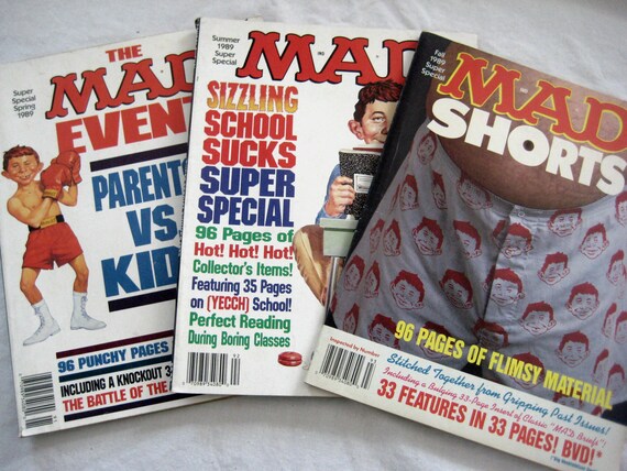 Mad Magazine Comics Super Special Spring 1989 No. 66 Super - Etsy