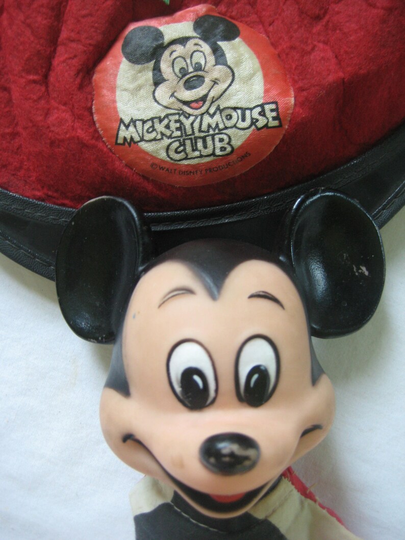 Mickey Mouse Club Hat Mickey Hand Puppet Disney Collector - Etsy