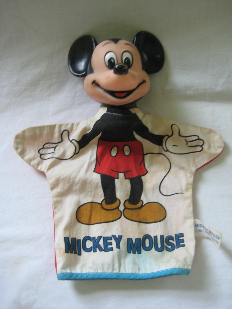 Mickey Mouse Club Hat Mickey Hand Puppet Disney Collector - Etsy
