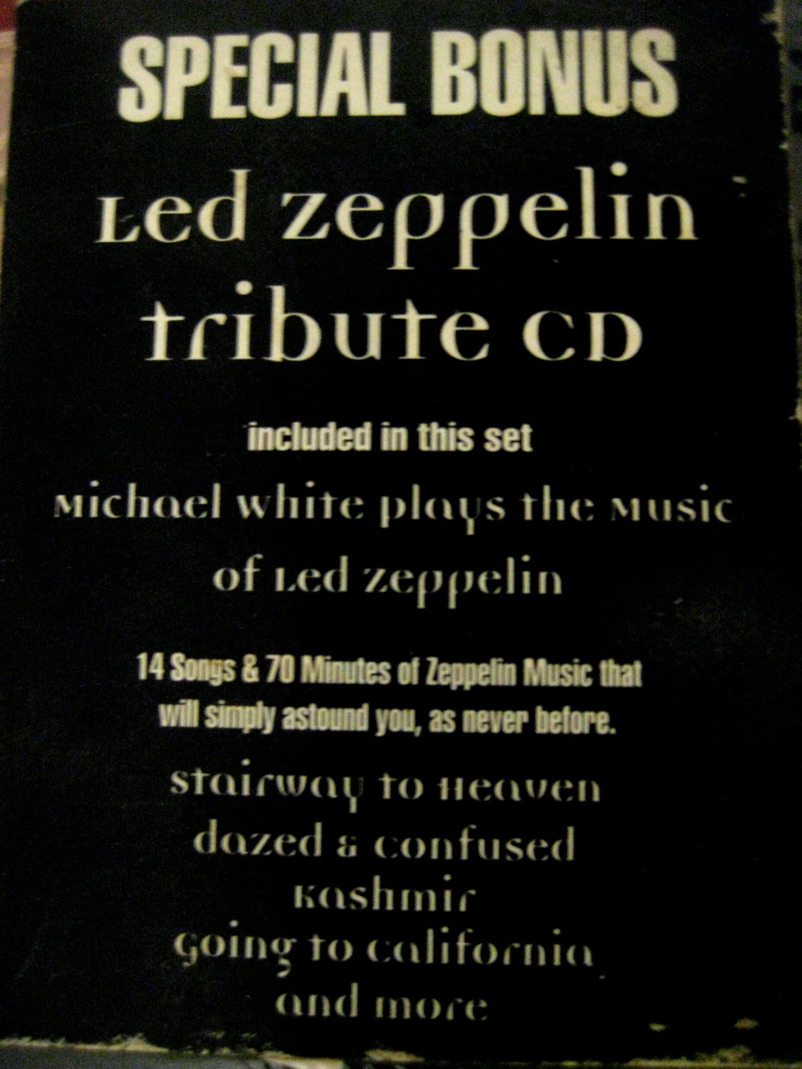 Led Zeppelin Live Dreams Deluxe Edition Photography Book and Tribute CD ...
