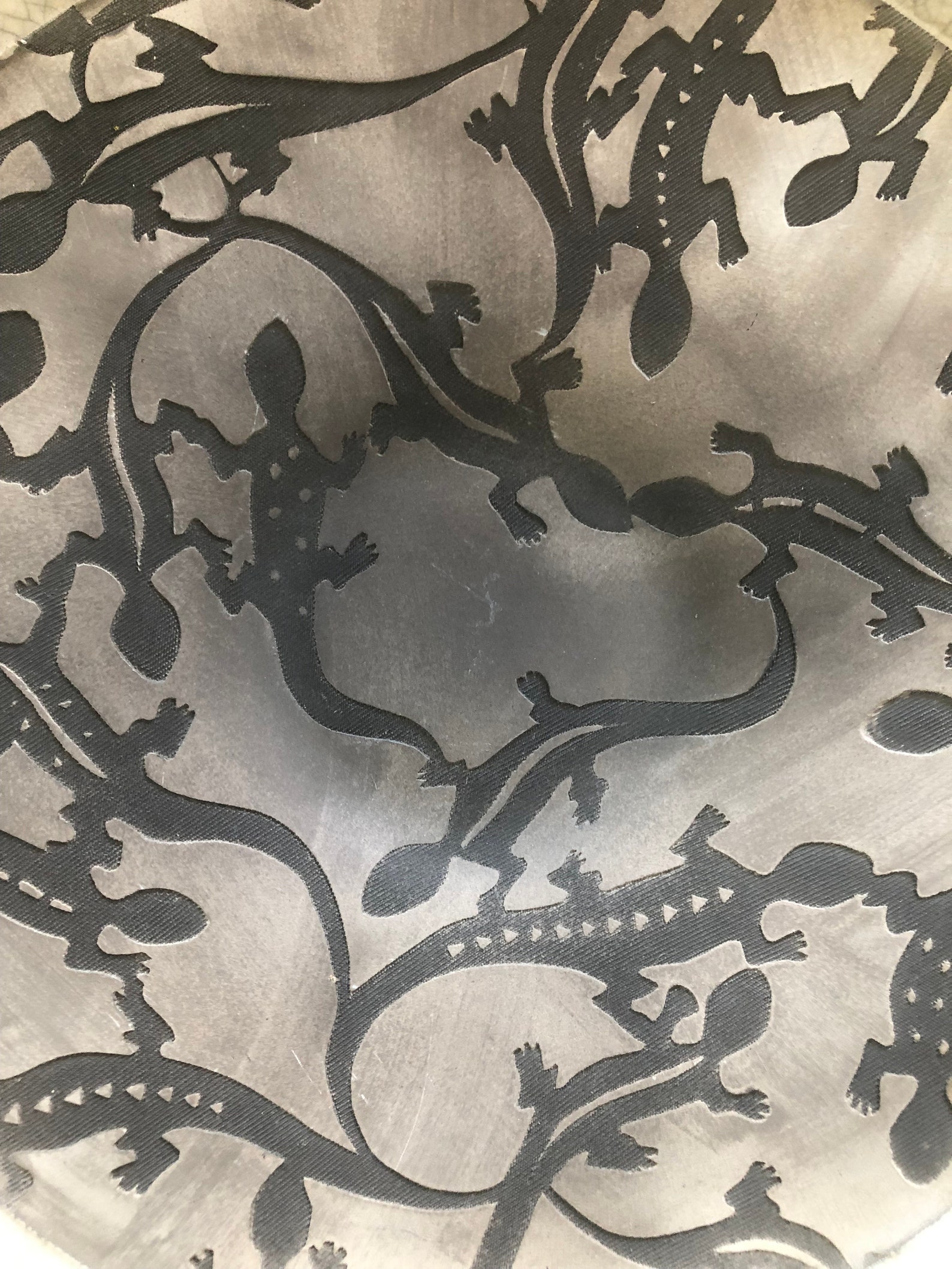 Gecko Lizard Pottery Large Plate 14 1/4 Diameter - Etsy