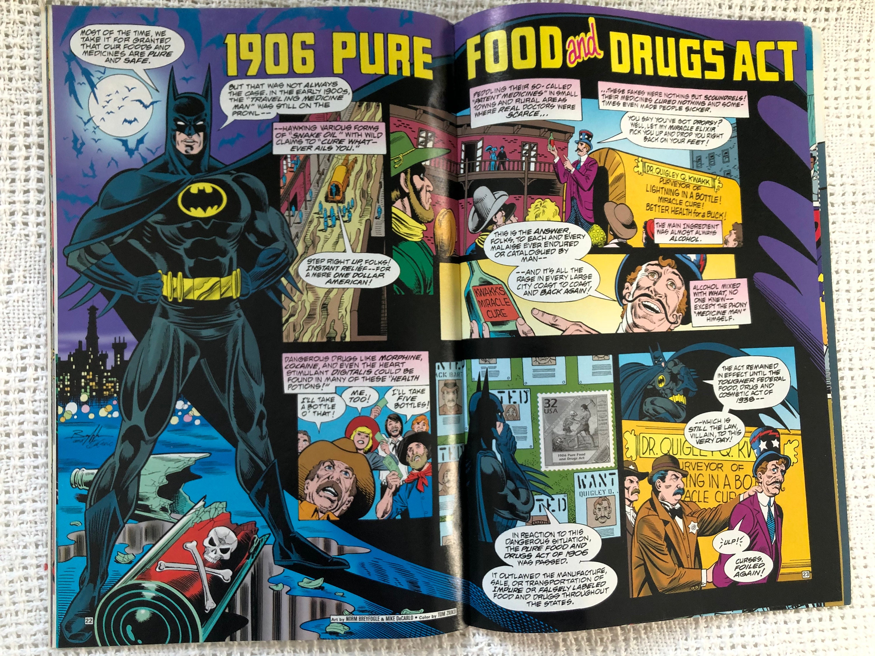 Super Heroes Stamp Album Comic Book, Celebrate the Century, USPS, Book ...