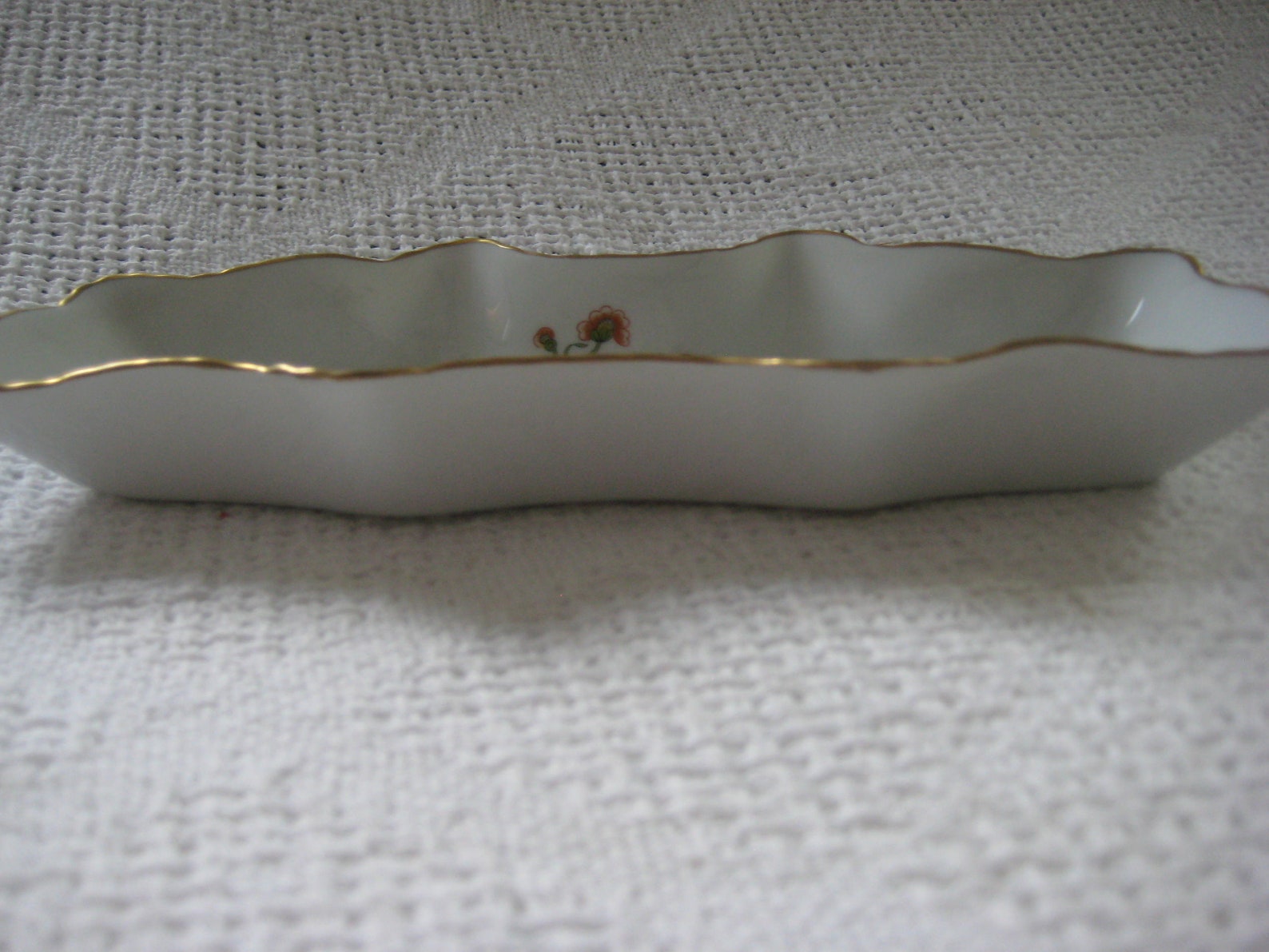 Limoges Castel France Dish Porcelain White Floral Gold - Etsy