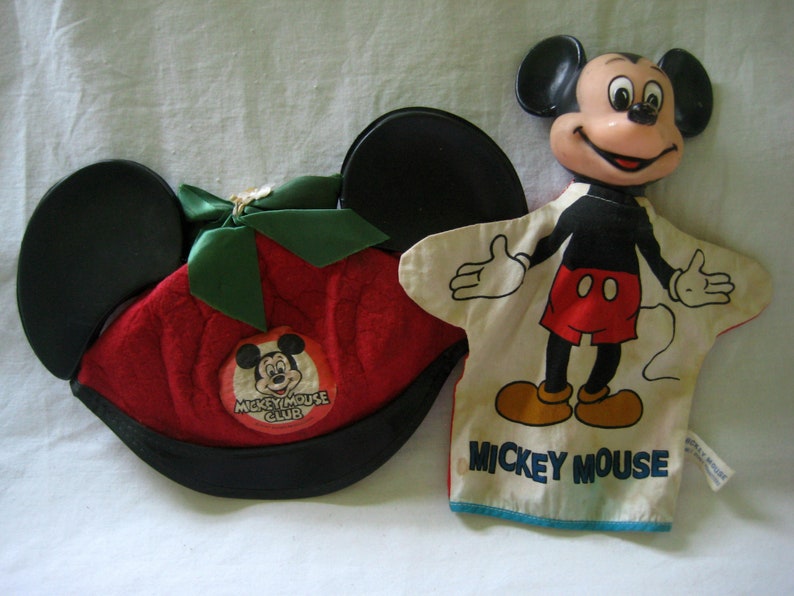 Mickey Mouse Club Hat Mickey Hand Puppet Disney Collector - Etsy
