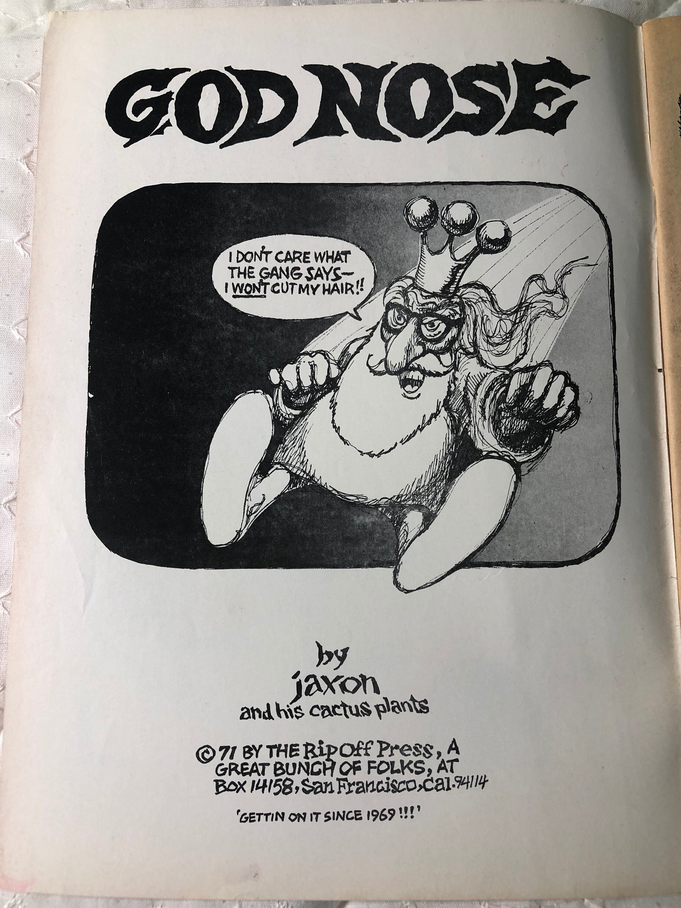 God Nose Snot Reel Comic Book Jaxon and His Cactus Plants | Etsy