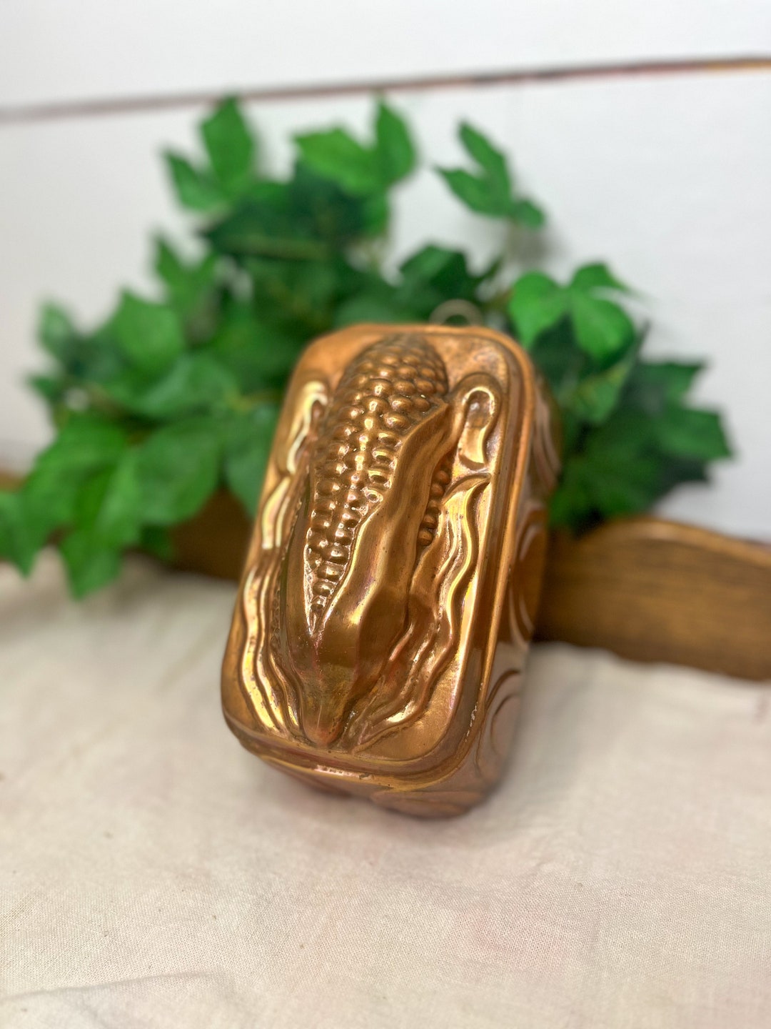 Antique Copper Corn Cob Mold // Farmhouse // Prairie // Country ...