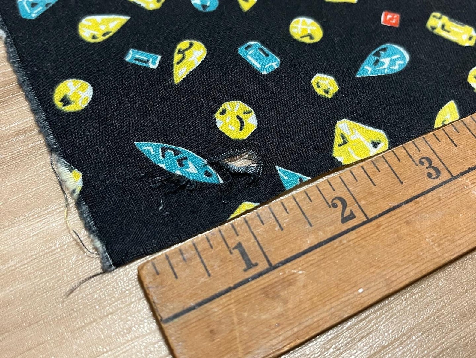 1950s Border Print Vintage Fabric Yardage // 3.3 Yards True Vintage ...
