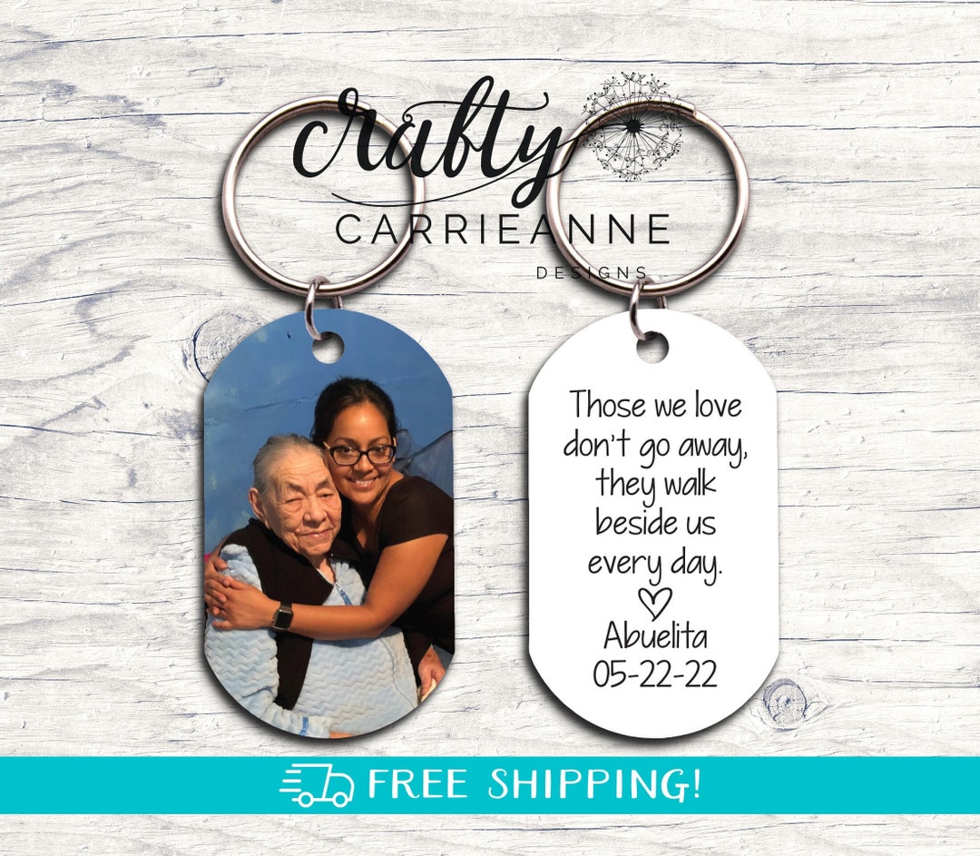 Memorial Gift for Loss of Mother, Memorial Keychain, Those We Love Don ...