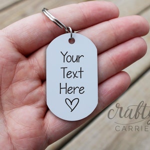 Personalized Text Keychain, Doubled Sided Picture Keychain, 1st ...