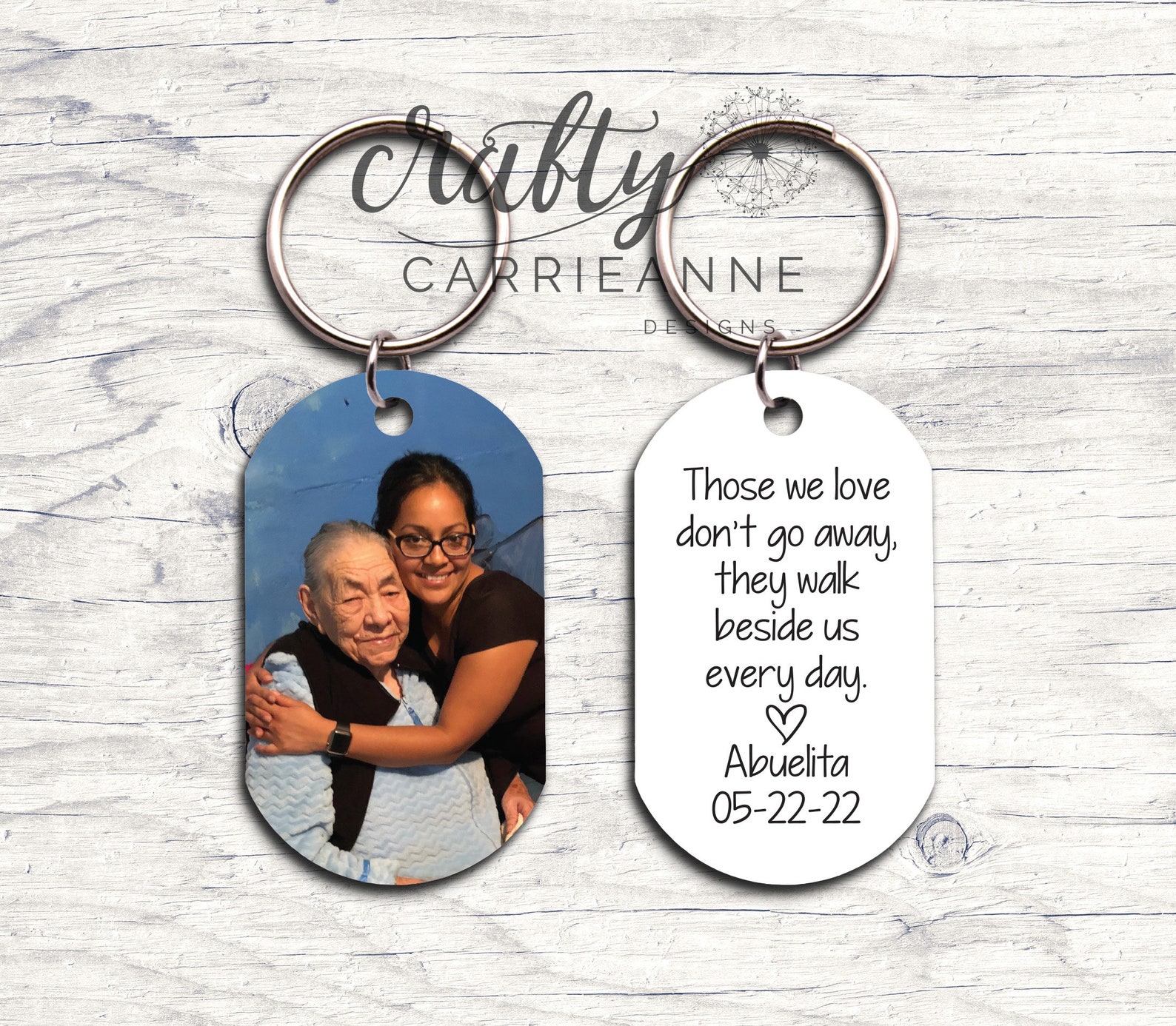 Memorial Gift for Loss of Mother, Memorial Keychain, Those We Love Don ...