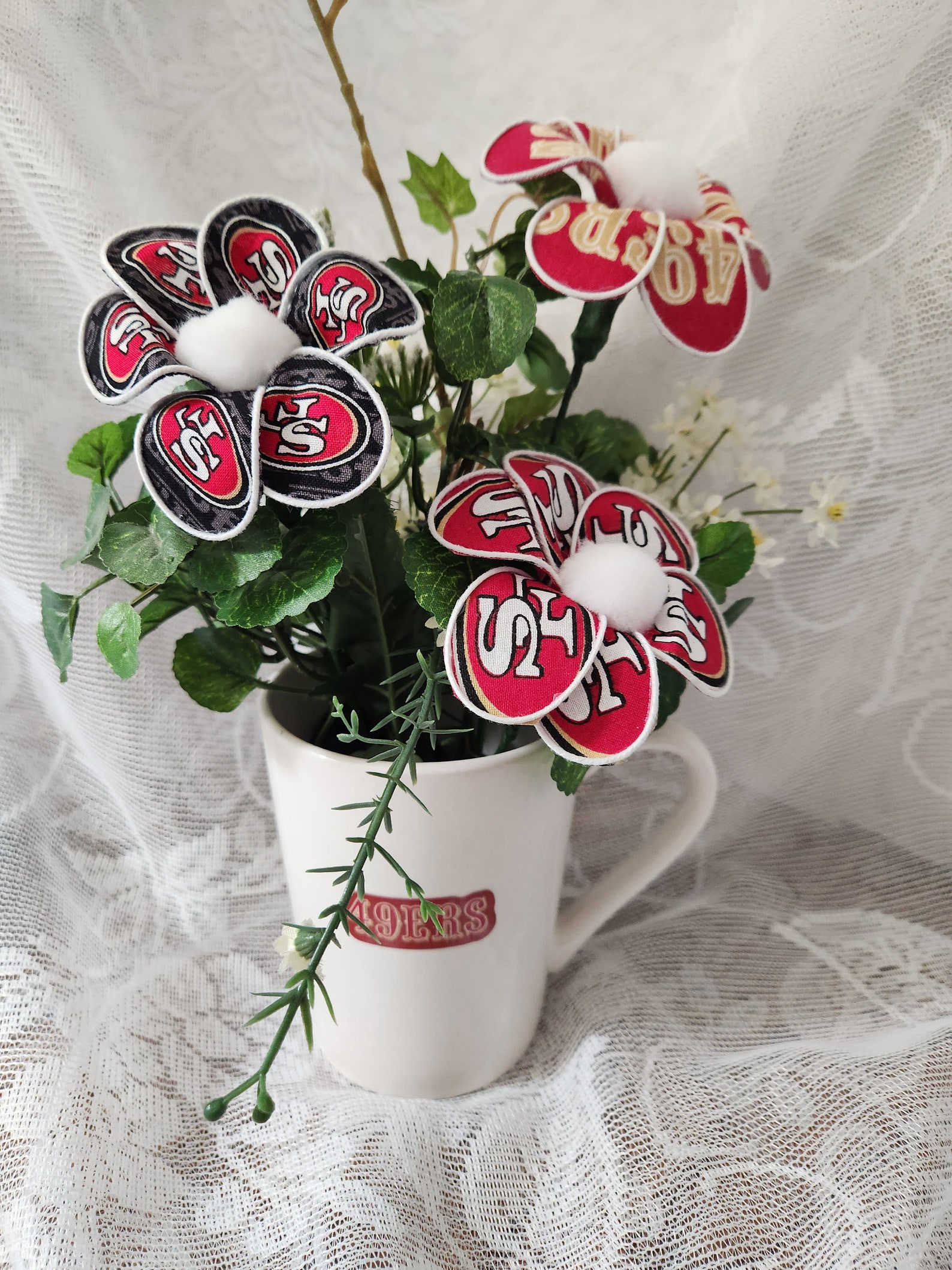 San Francisco 49ers Floral Arrangement 2569 - Etsy