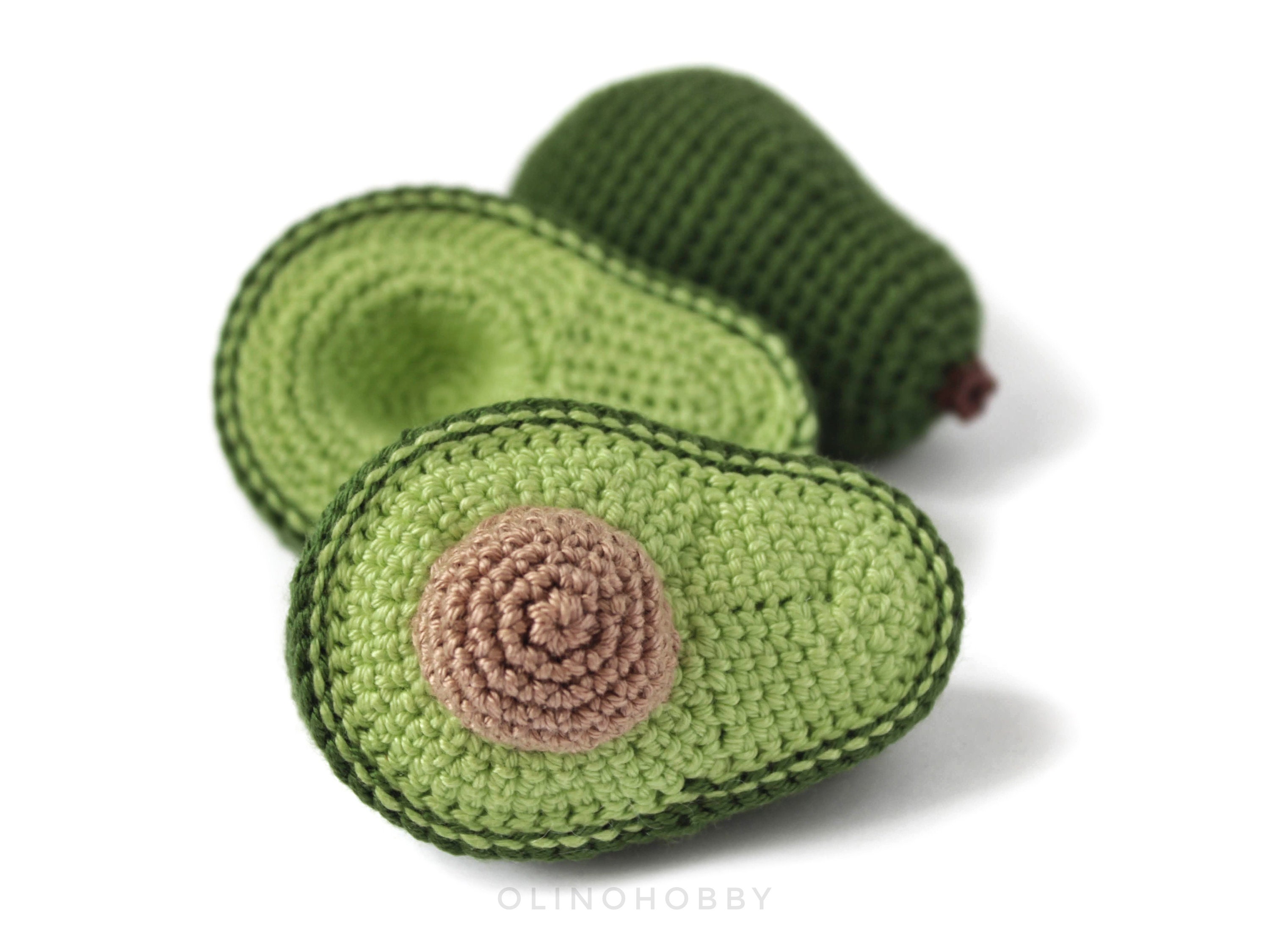 AVOCADO Crochet Pattern SET 3-in-1 for Beginners - Etsy