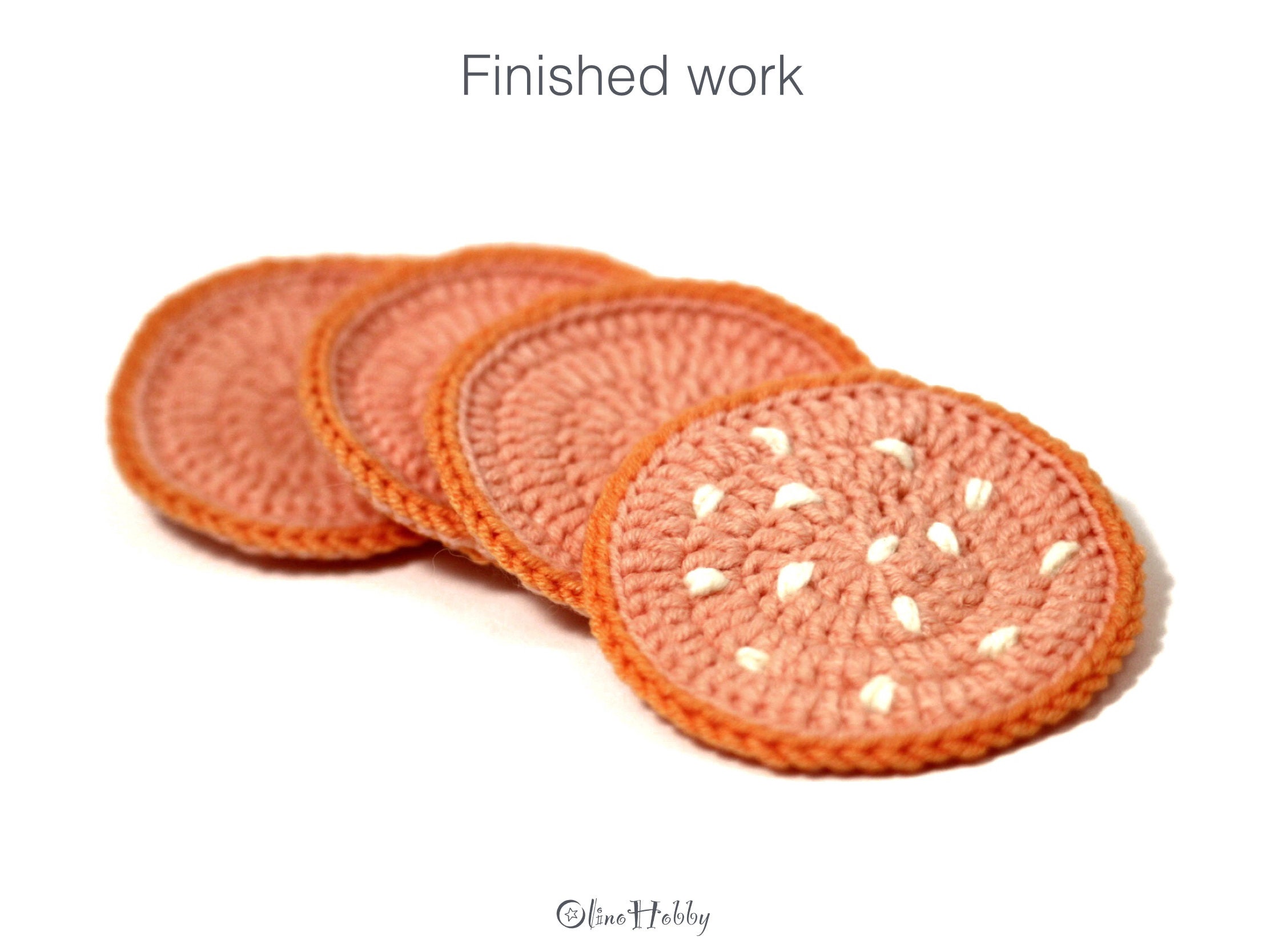 HAM SAUSAGE SLICE Crochet Pattern for Beginners - Etsy