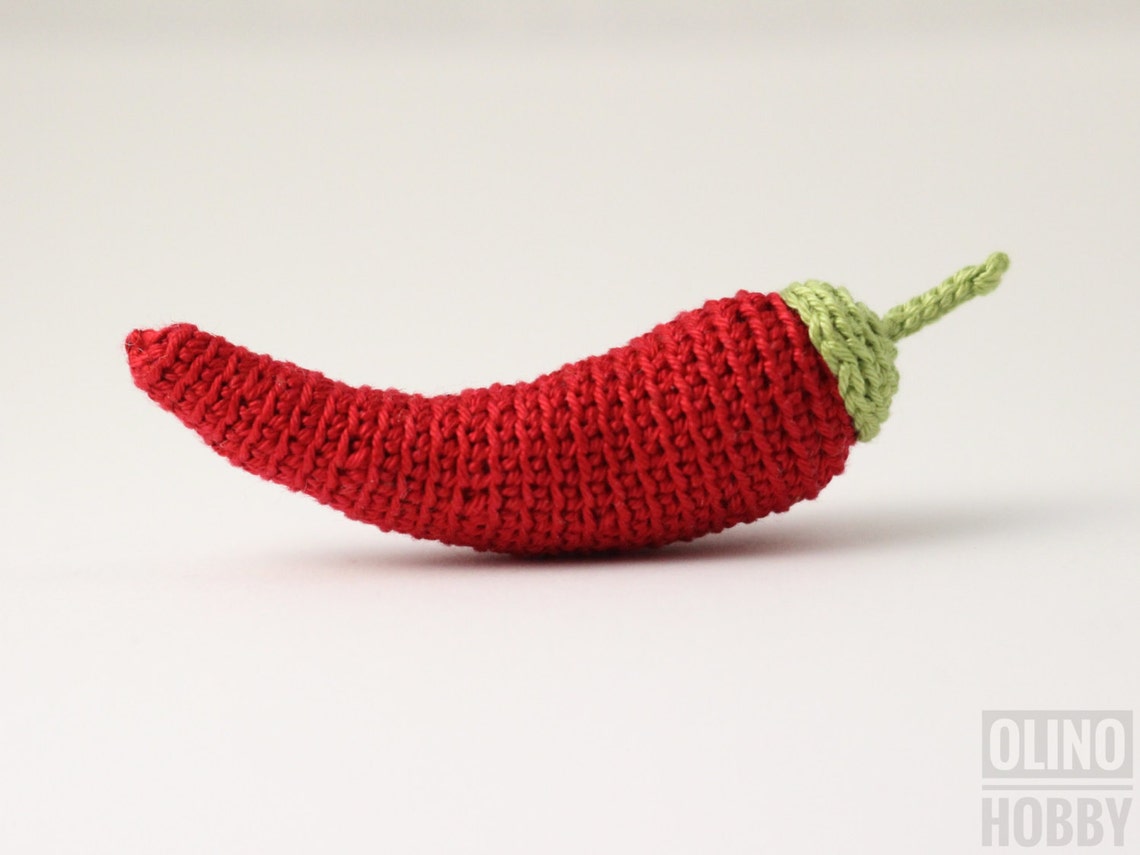 HOT PEPPER Crochet Pattern PDF Crochet Hot Pepper Pattern - Etsy UK