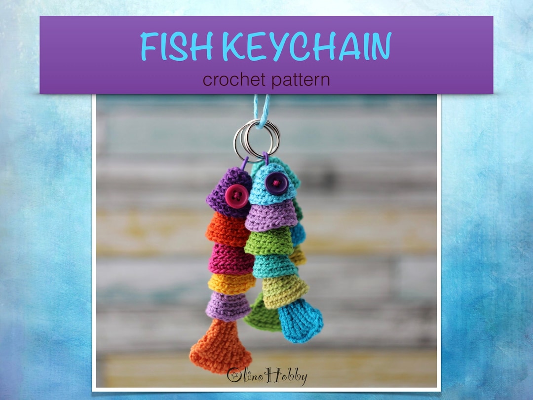 FISH KEYCHAIN Crochet Pattern for Beginners - Etsy