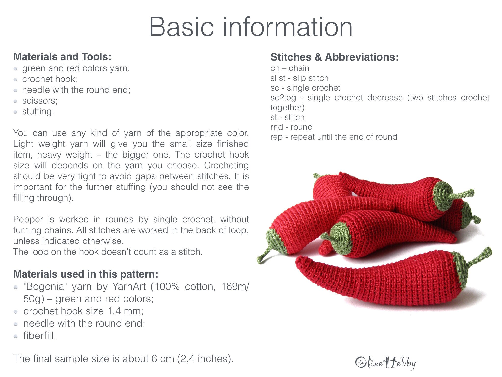 HOT PEPPER Crochet Pattern PDF Crochet Hot Pepper Pattern - Etsy UK