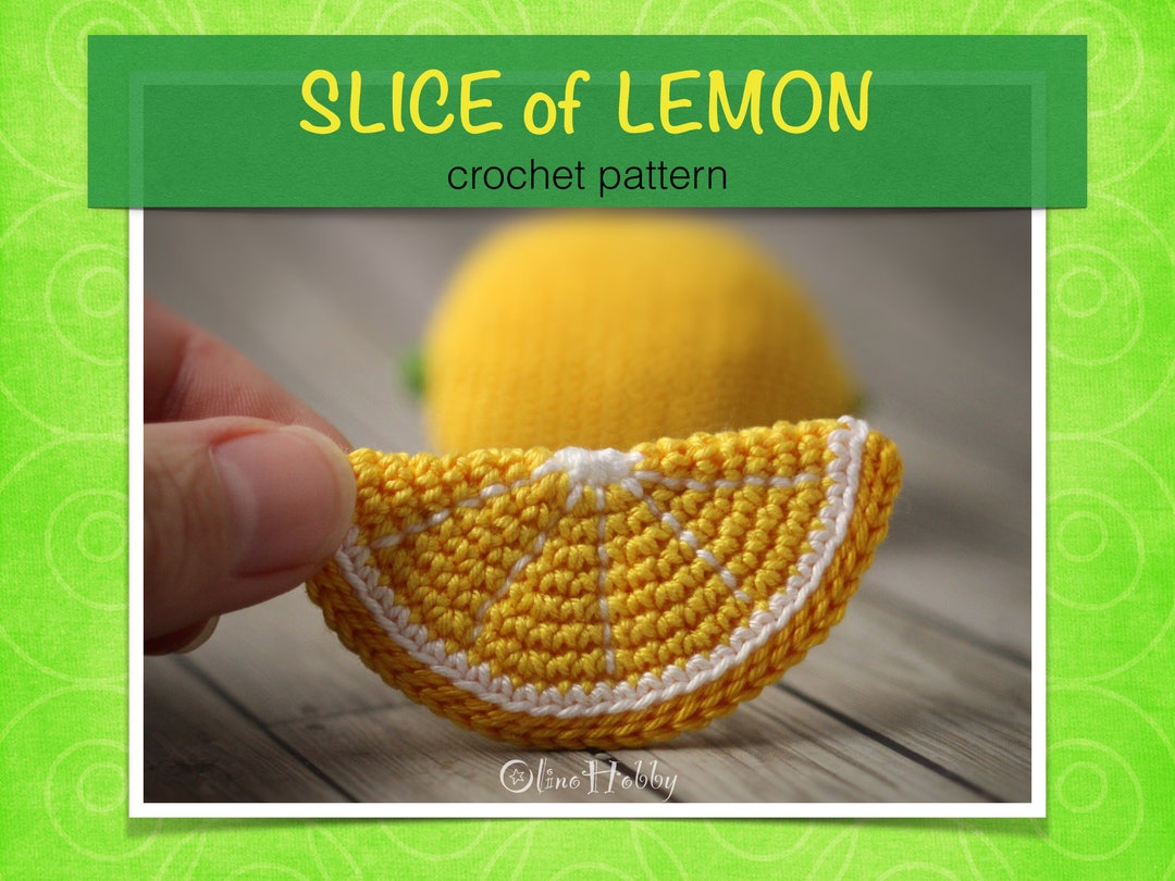 LEMON SLICE Crochet Pattern for Beginners - Etsy