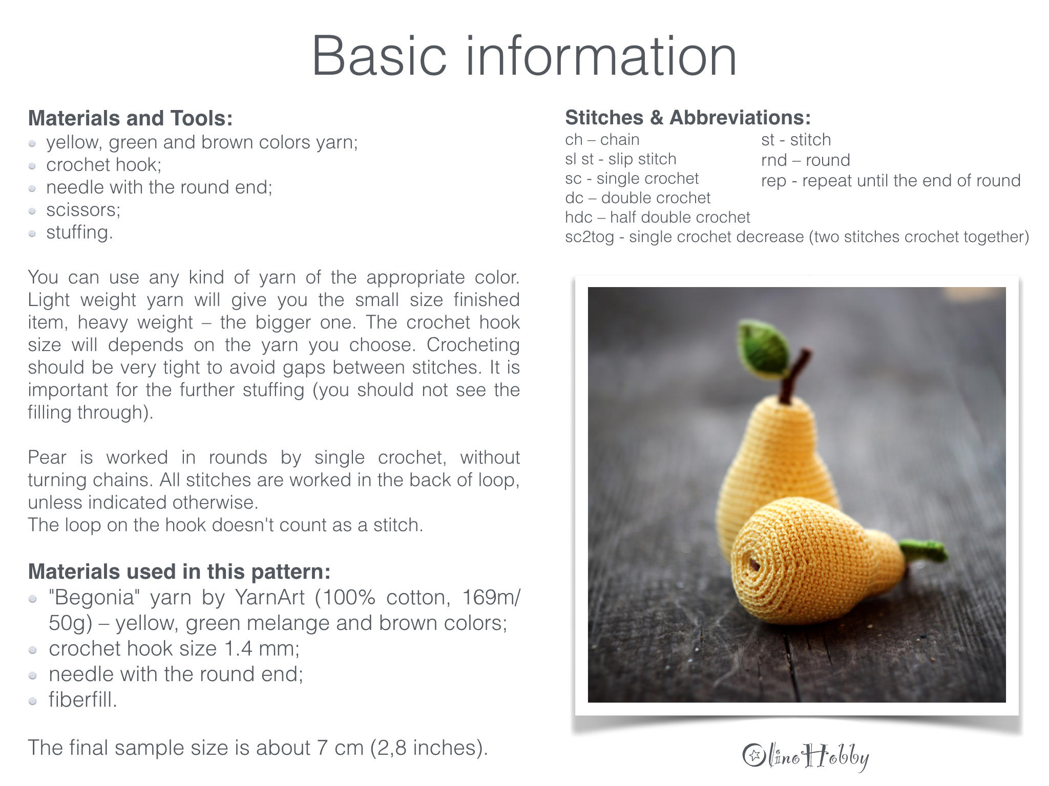 PEAR Crochet Pattern PDF Crochet Pear Pattern Amigurumi Pear - Etsy ...