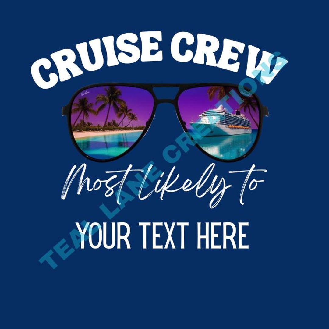 Cruise Crew Editable Png File - Etsy