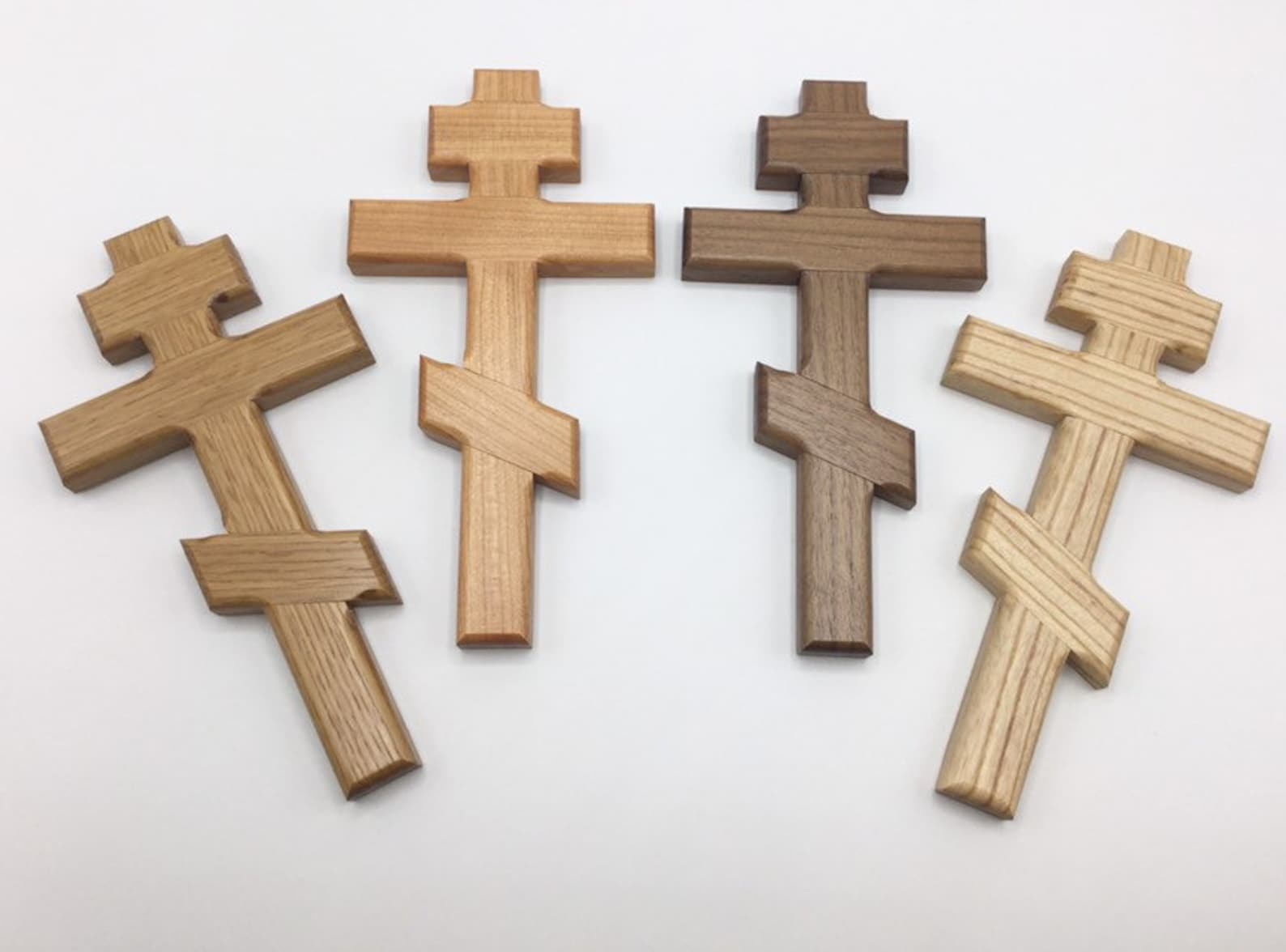 Orthodox 3-bar Wooden Cross | Etsy