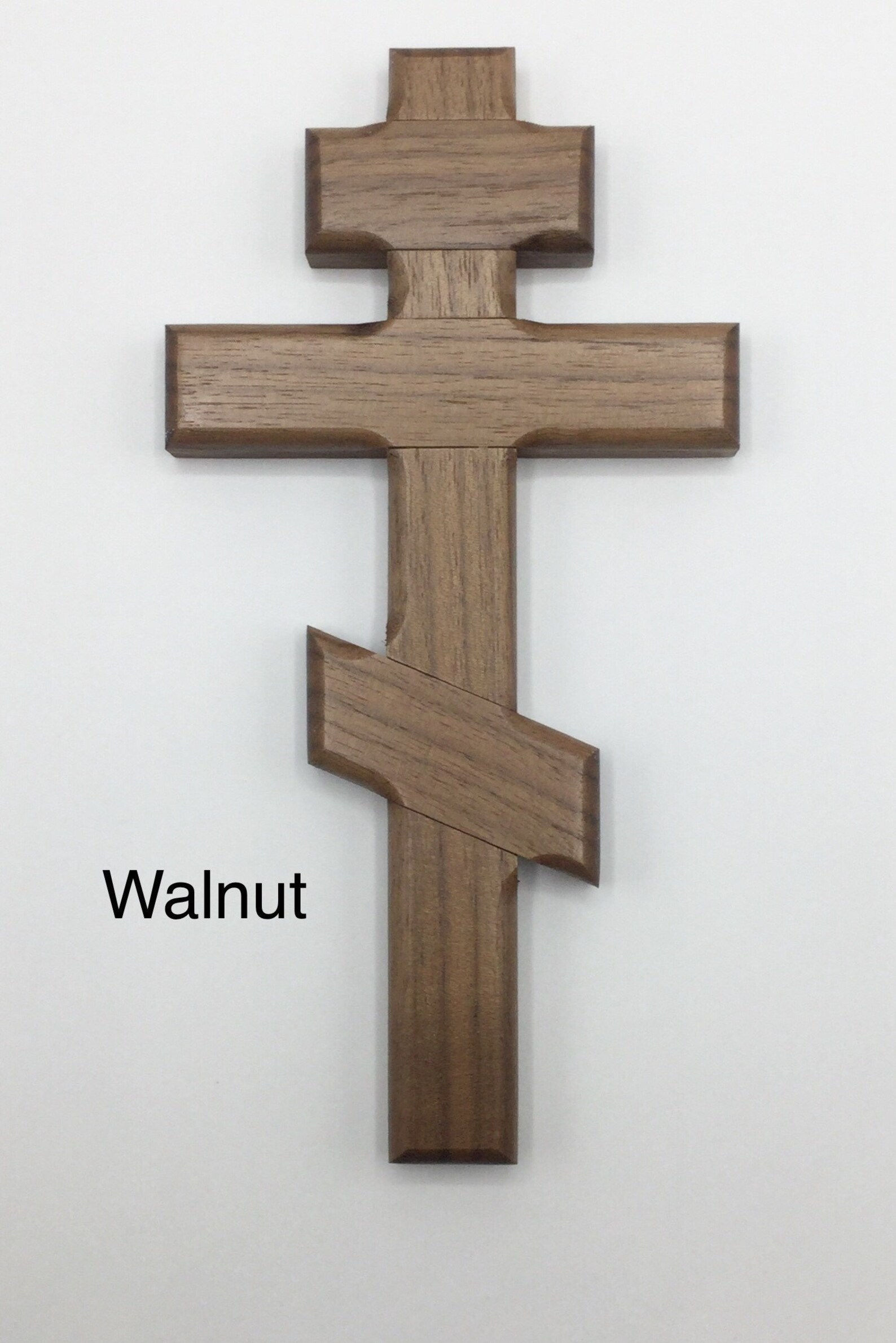 Orthodox 3-bar Wooden Cross - Etsy