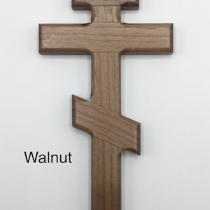 Orthodox 3-bar Wooden Cross - Etsy