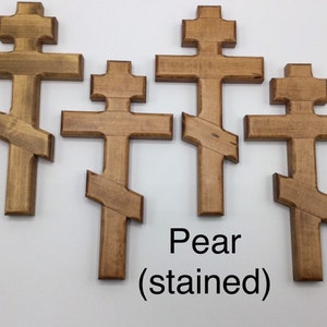 Orthodox 3-bar Wooden Cross - Etsy