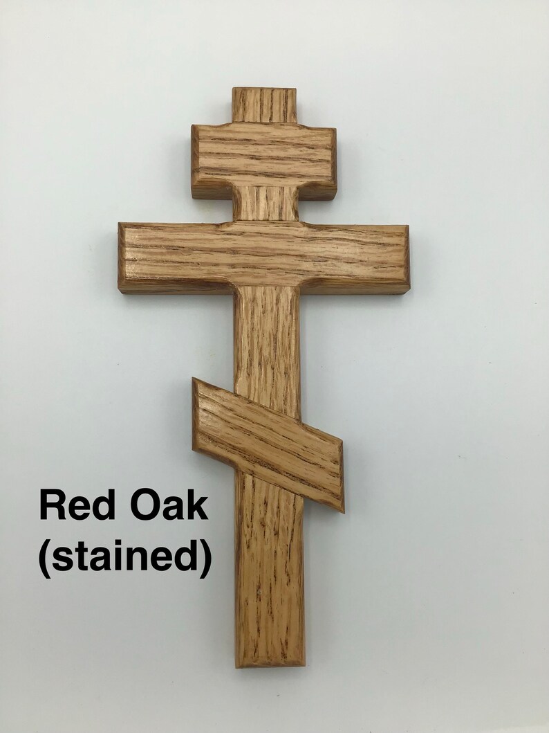 Orthodox 3-bar Wooden Cross - Etsy