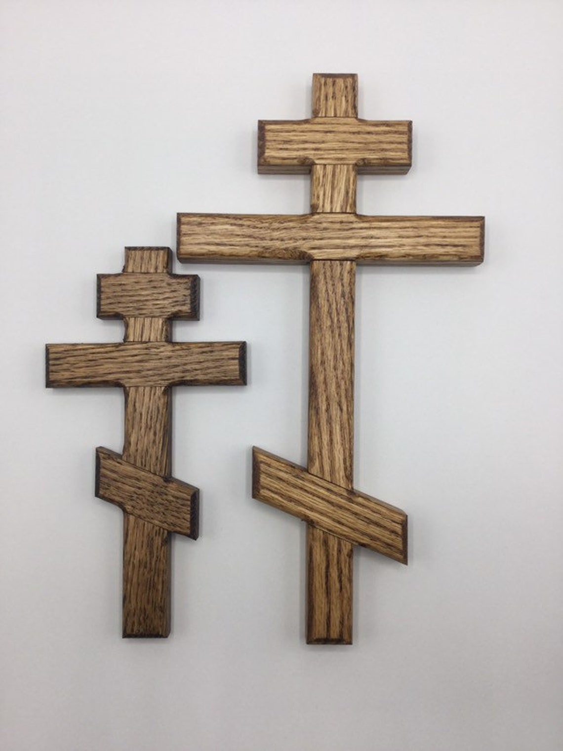 Orthodox 3-bar Wooden Cross | Etsy