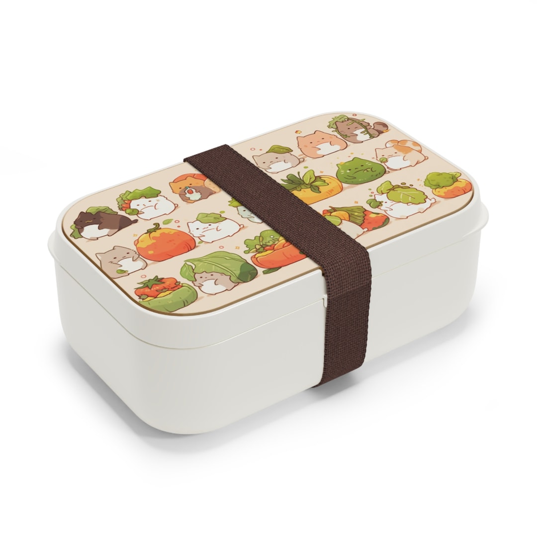 Bento Lunch Box | Cats Playing in the Garden - Etsy