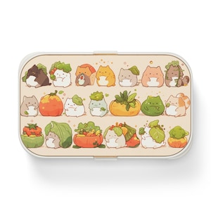 Bento Lunch Box | Cats Playing in the Garden - Etsy
