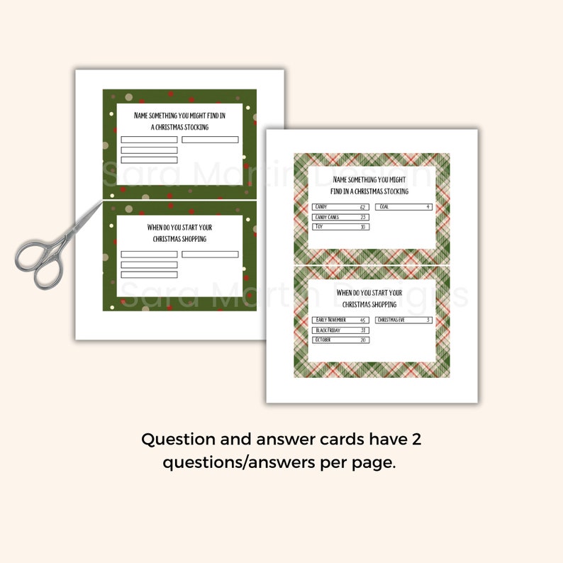 Christmas Family Feud Printable, Christmas Feud Game, Christmas Party ...