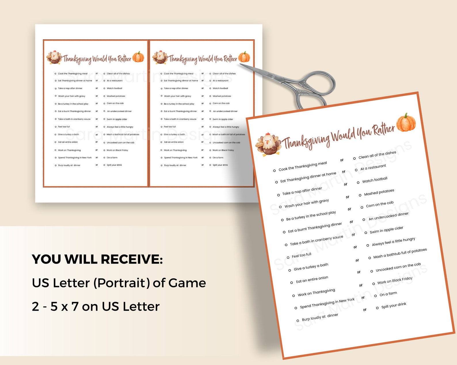 Thanksgiving Would You Rather Game, Thanksgiving Games for Family ...