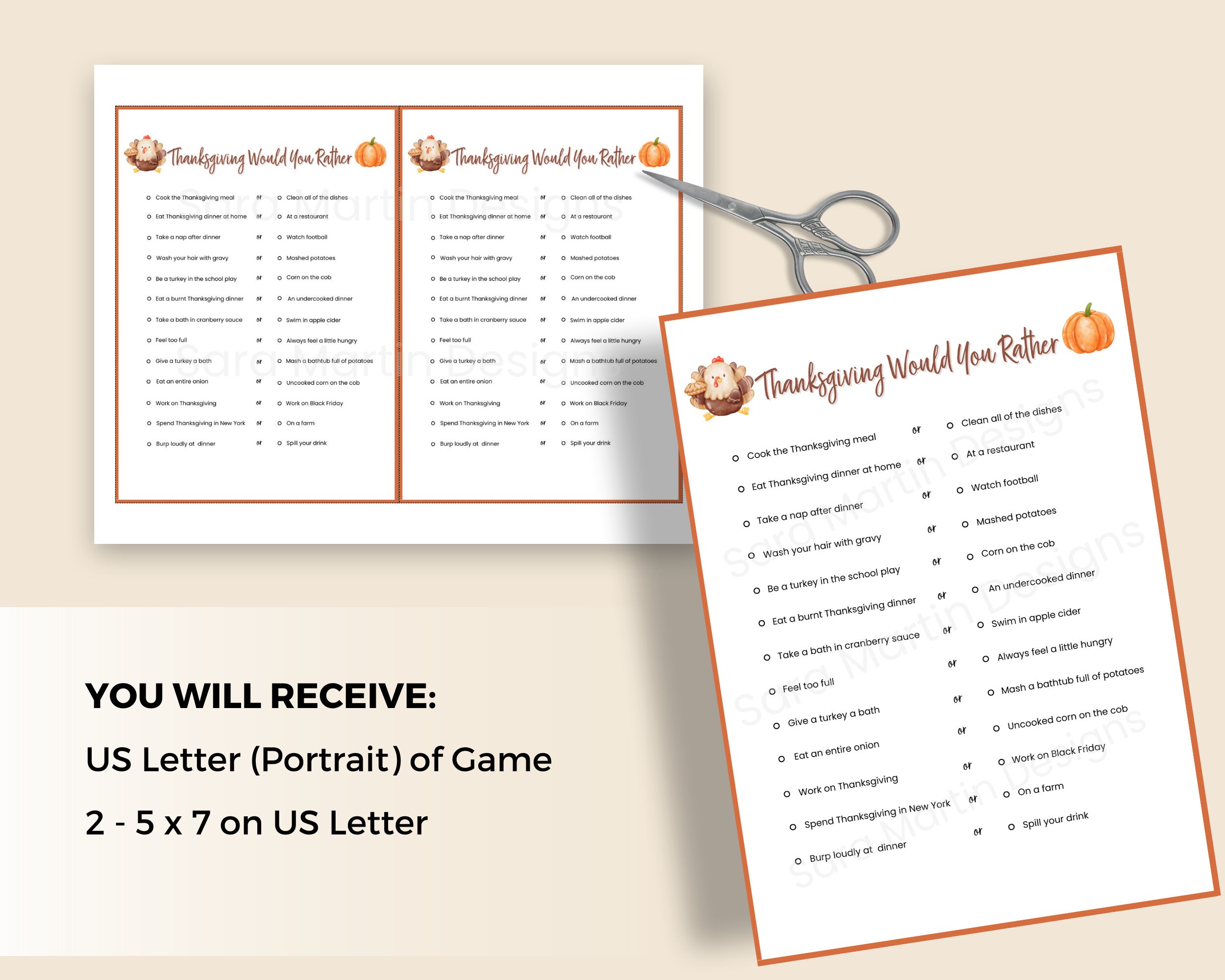 Thanksgiving Would You Rather Game, Thanksgiving Games for Family ...