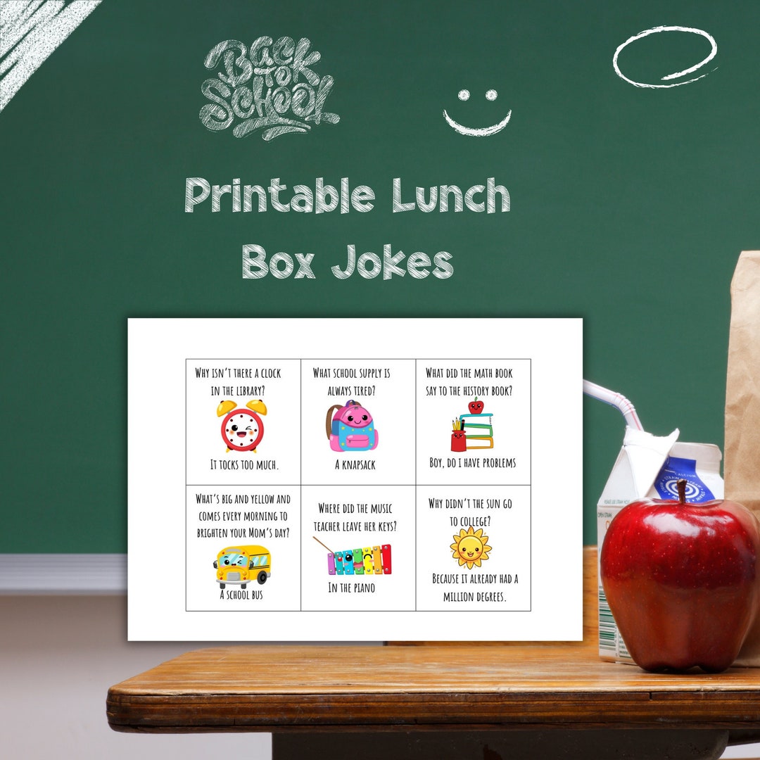 30 Printable Lunchbox Jokes Kawaii Lunch Box Jokes School - Etsy